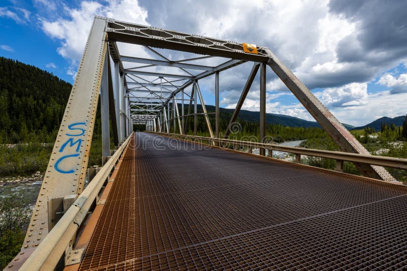 Bridge at the Alaska Highway Stock Image - Image of yukon, canada ...