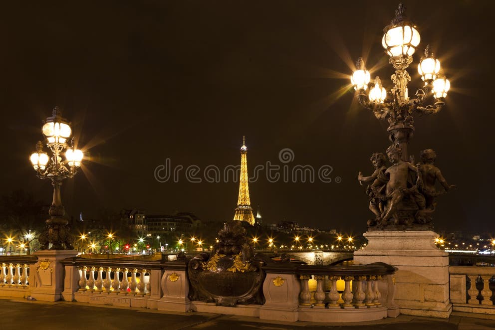The Bridge of Alexander III. Editorial Photography - Image of ...