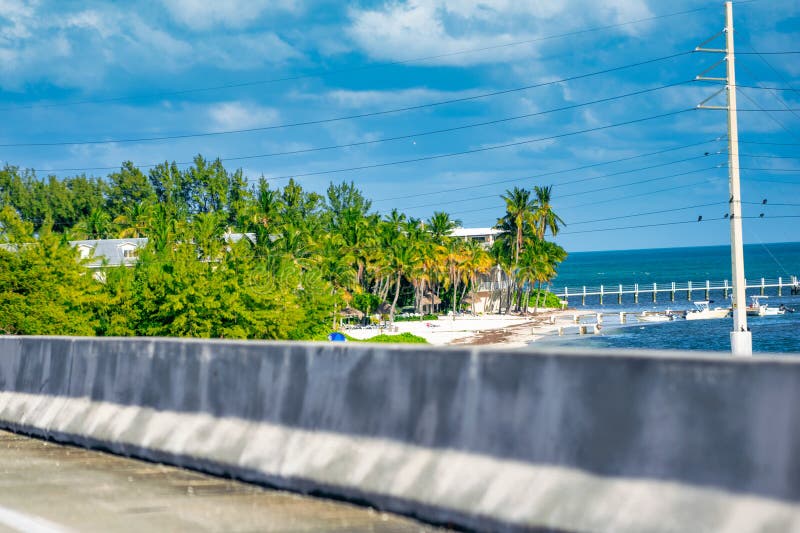 Bridge Along Overseas Highway, Long Key - Florida Stock Photo - Image ...