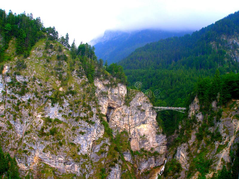 Bridge in the Alps stock image. Image of relaxation, mountain - 45332973