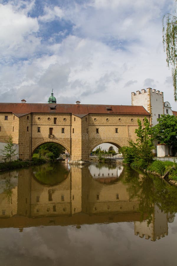 Bridge in Amberg stock photo. Image of historical, ancient - 31070324