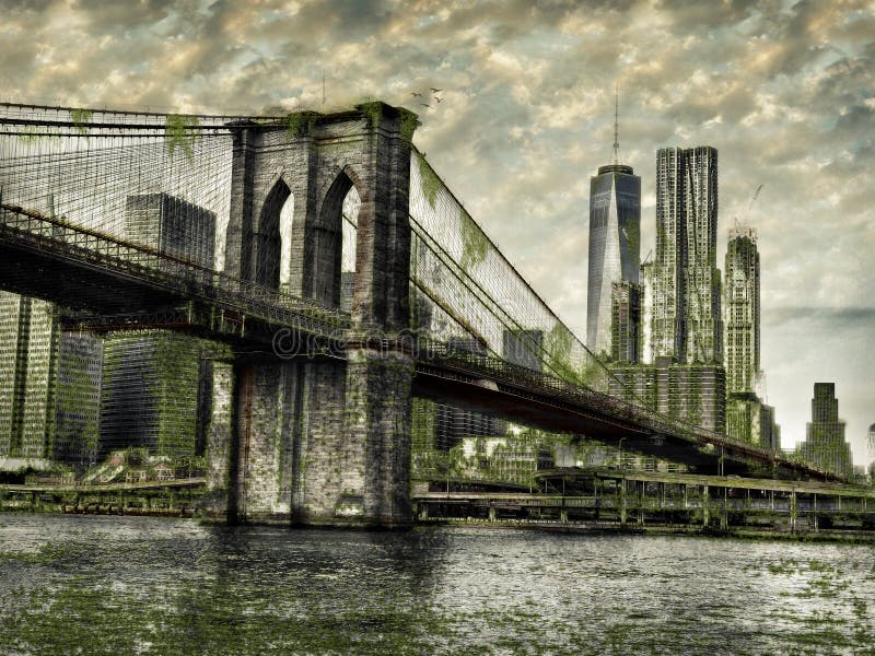 Bridge Apocolypse stock photo. Image of endtimes, waterway - 93522964