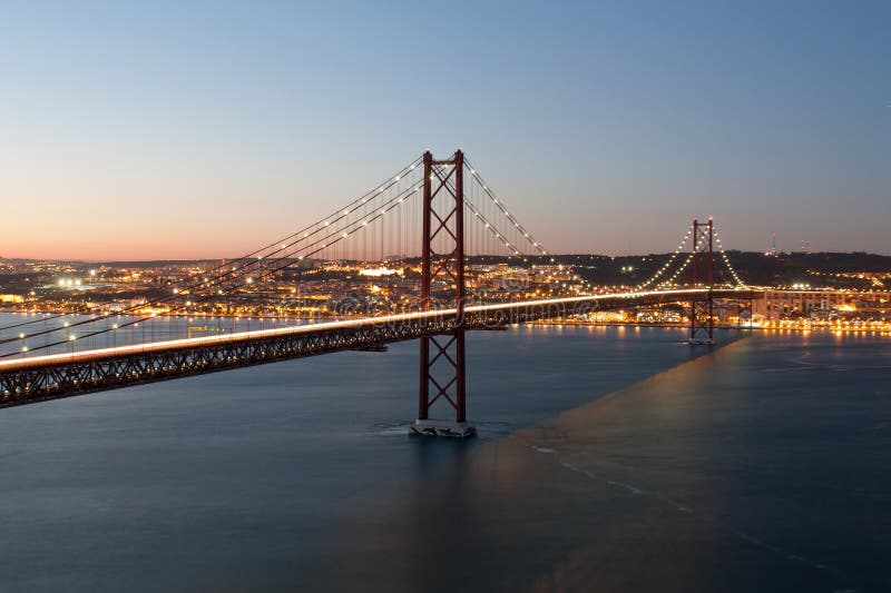 Bridge April 25 stock image. Image of portuguese, structure - 30026649