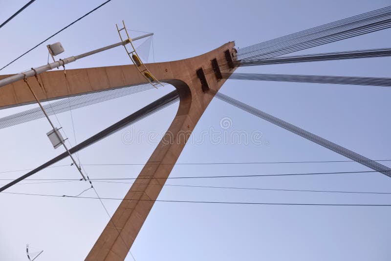 Bridge arch stock photo. Image of rope, kiev, cable - 120261218