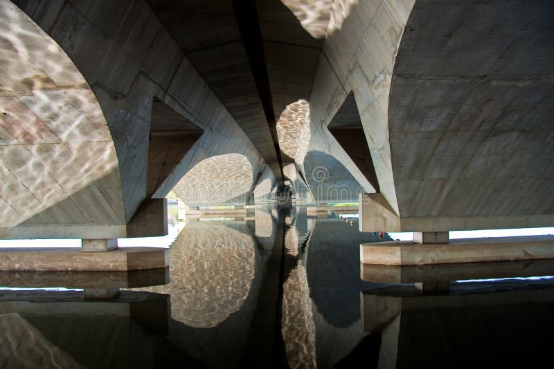 Bridge arch reflection stock photo. Image of bridge, circle - 11401600