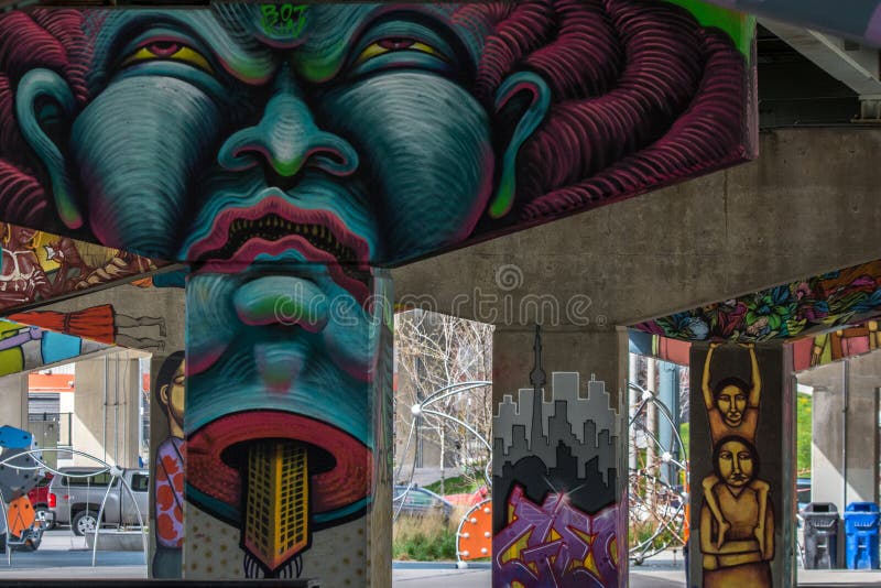 Bridge Art Graffiti editorial stock photo. Image of artwork - 92495318