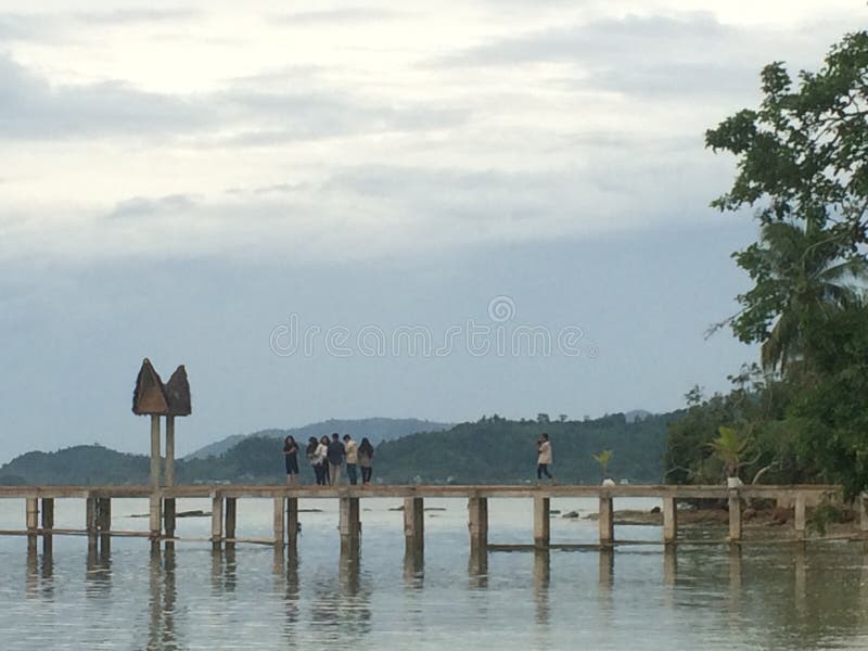 Little Bridge that so Functional for People Activity Stock Photo ...