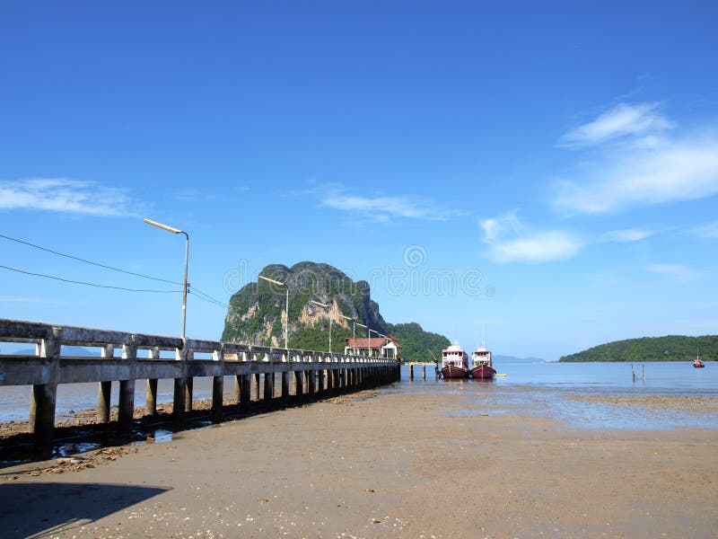 Bridge on the beach stock image. Image of bridge, travel - 30516685