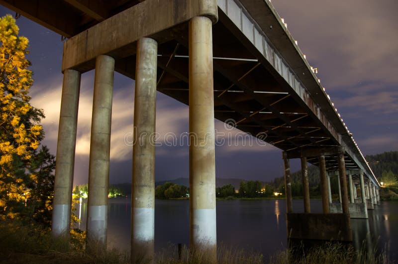 Bridge1 stock image. Image of boat, river, bridge1, shadows - 44208153