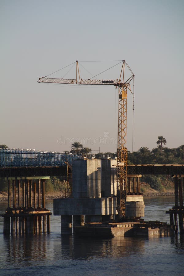 Bridge being constructed. editorial stock image. Image of building ...