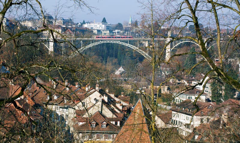 Bridge in Bern stock photo. Image of european, cathedral - 45511588