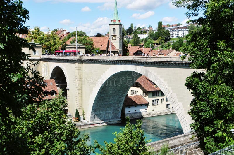 Bridge in Bern, Switzerland Stock Photo - Image of anot, architecture ...