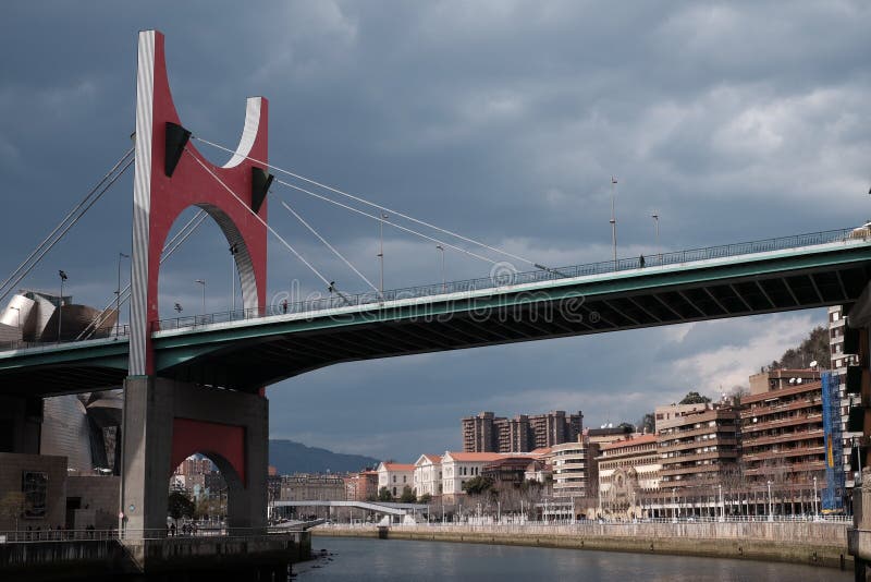Bridge in Bilbao editorial photo. Image of tourism, river - 100721911