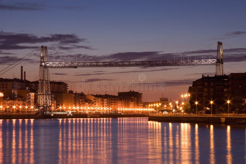 Bridge of Bizkaia stock image. Image of bridge, water - 13989823