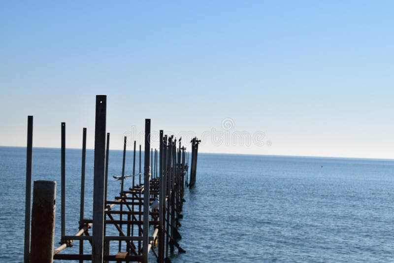 The bridge in blue stock photo. Image of landscape, jesolo - 94933338