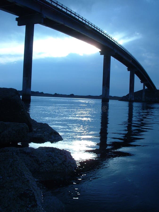 Bridge with blue sky stock photo. Image of buildings, transport - 5389568