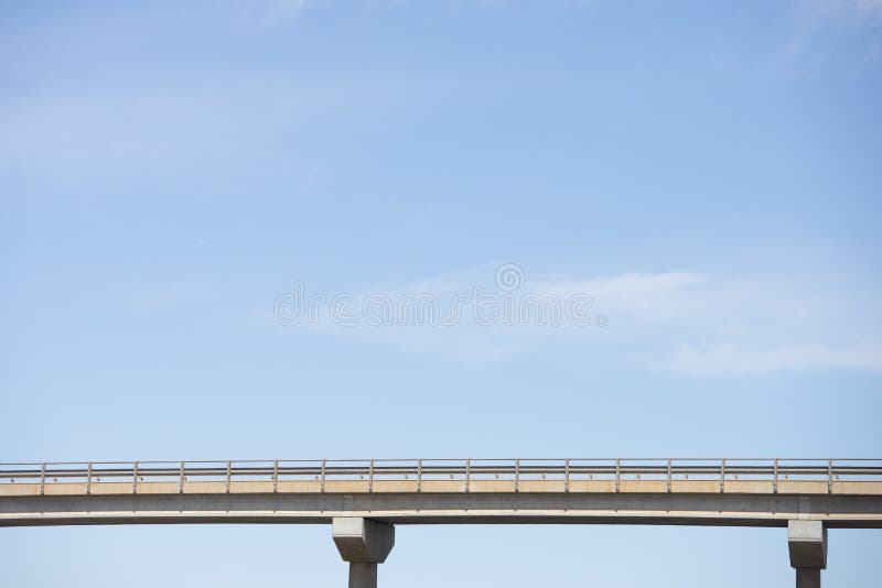 Bridge on blue sky stock image. Image of road, link, engineering - 34916289