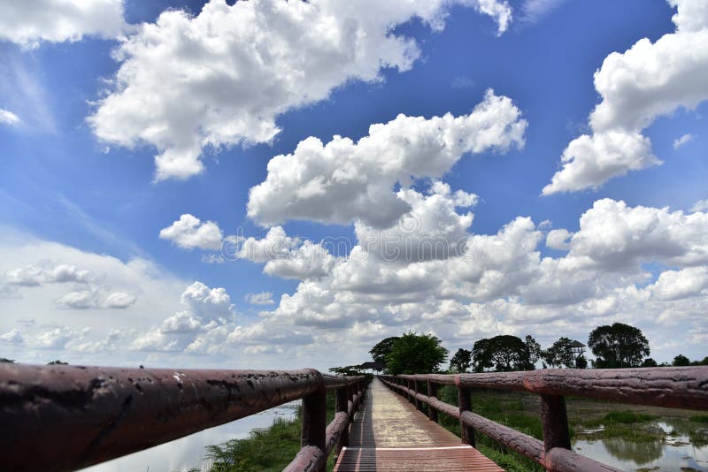 Bridge with blue sky stock photo. Image of summer, ocean - 72820484