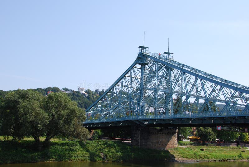 Bridge blue wonder stock image. Image of dresden, torist - 30343095