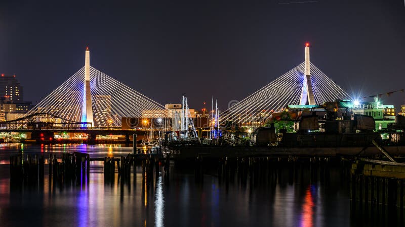 Bridge in Boston stock image. Image of townscape, harbour - 109462807