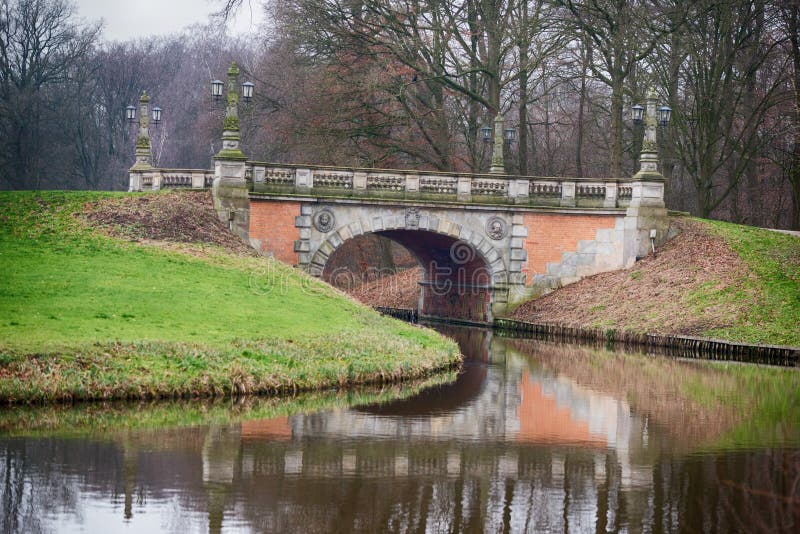 Bridge in bremen park stock image. Image of panorama - 52864263