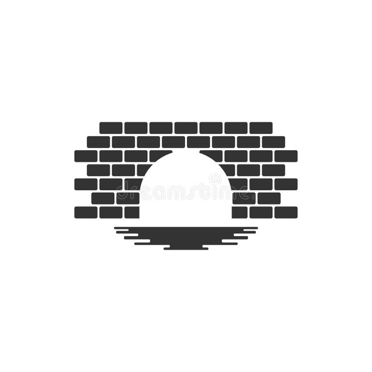 Bridge Brick Graphic Design Template Vector Stock Vector - Illustration ...
