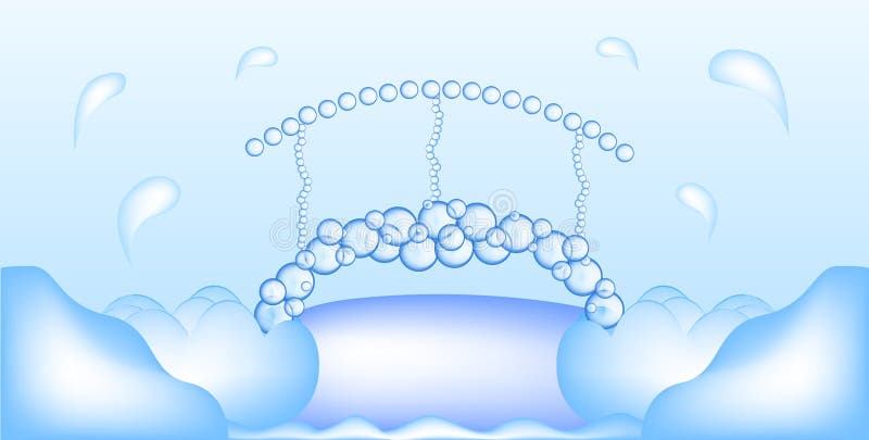Bridge of bubbles stock vector. Illustration of design - 34726766