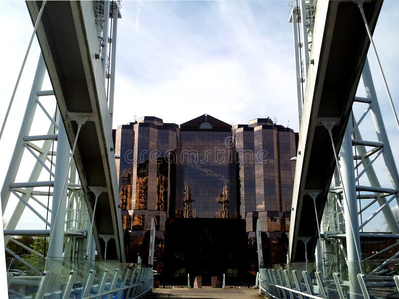 Bridge and building stock image. Image of house, panel - 90997055