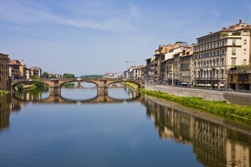 Arno River Bridge stock image. Image of arno, span, buildings - 11037919