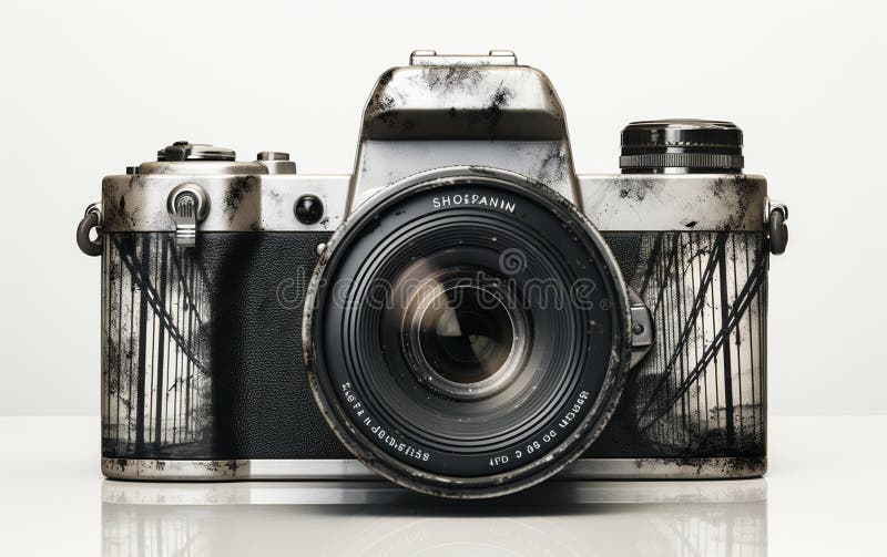 "Bridge Camera on a White Background GENERATIVE AI Stock Illustration ...