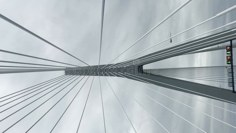 A Bridge Captured from a Normal Angle, Then from a Dramatic Upward ...