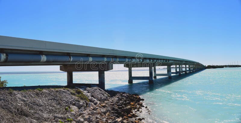 Bridge and Caribbean Sea stock photo. Image of palm, gazebo - 55908046