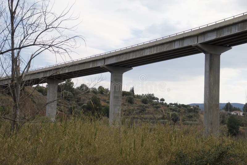 Bridge of Cars that Crossed Half the Mountains Stock Photo - Image of ...