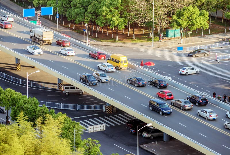 Bridge and cars stock photo. Image of downtown, street - 71436626