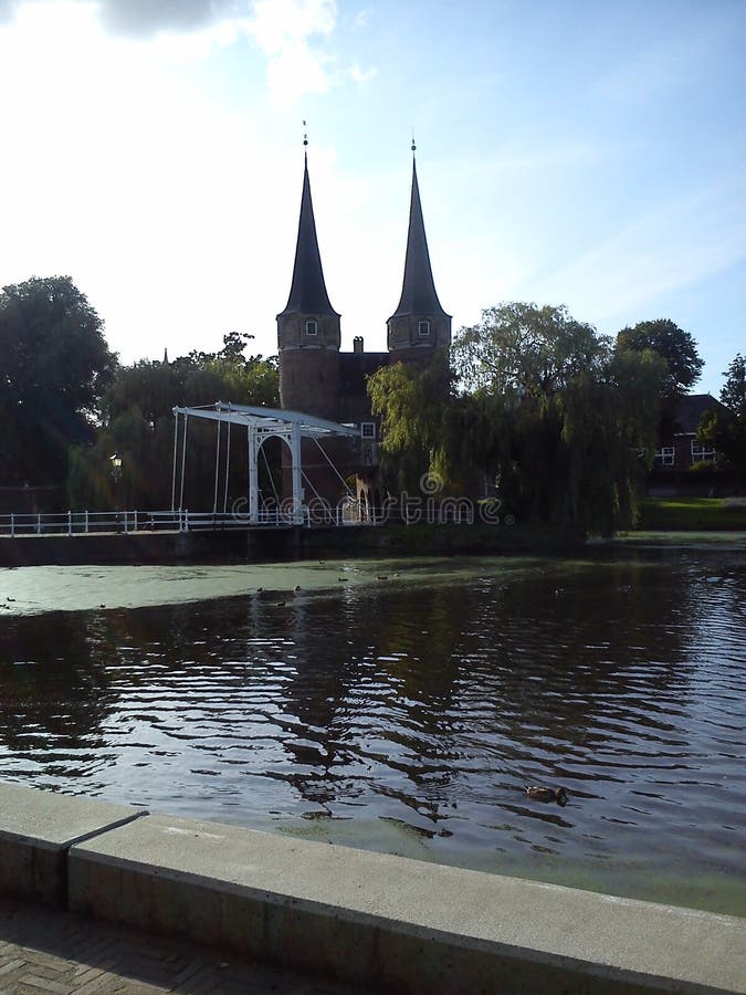 Bridge with castle stock image. Image of water, bridge - 81780203