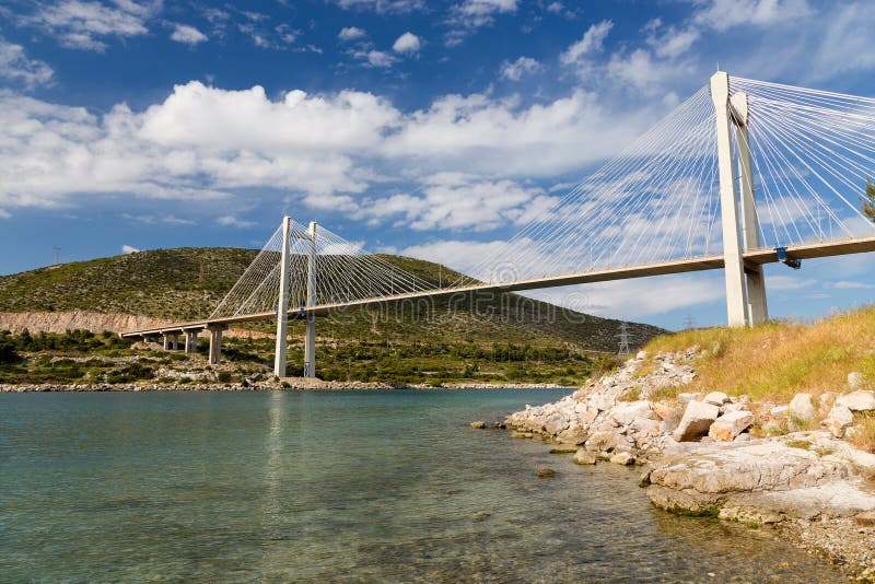 Bridge of Chalkis, Euboea, Greece Stock Image - Image of chalkida ...