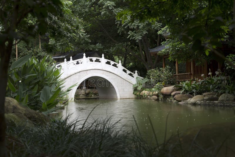 Bridge in chinese garden stock image. Image of landscapes - 44899011