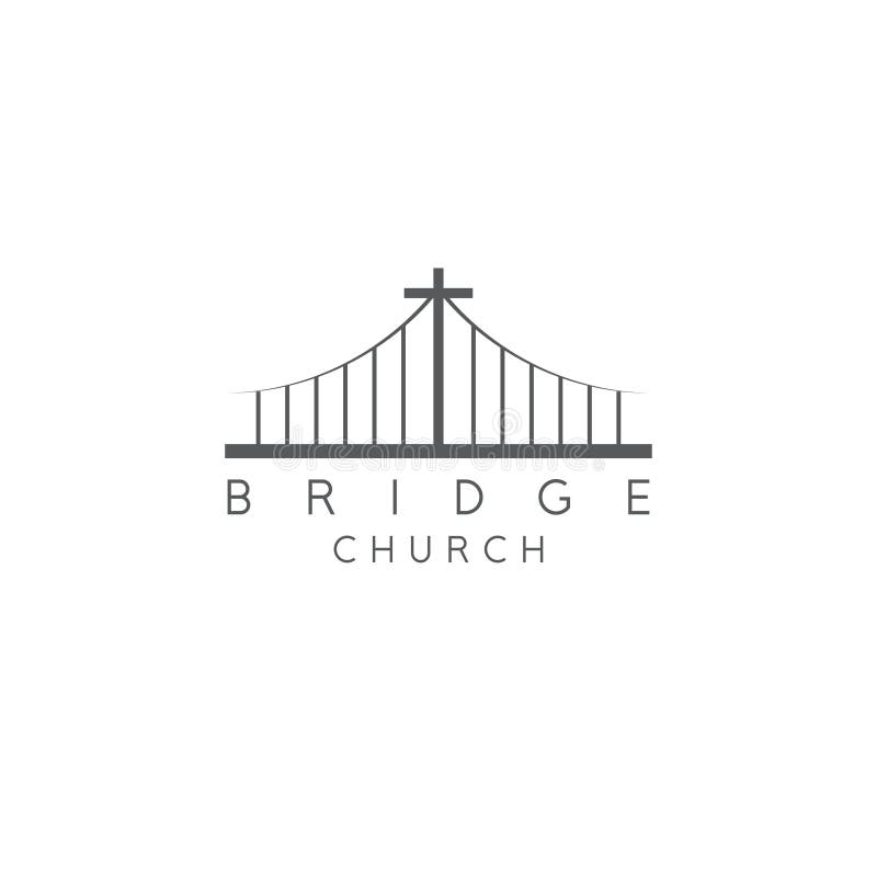 Bridge Church Religious Concept Vector Design Stock Vector ...