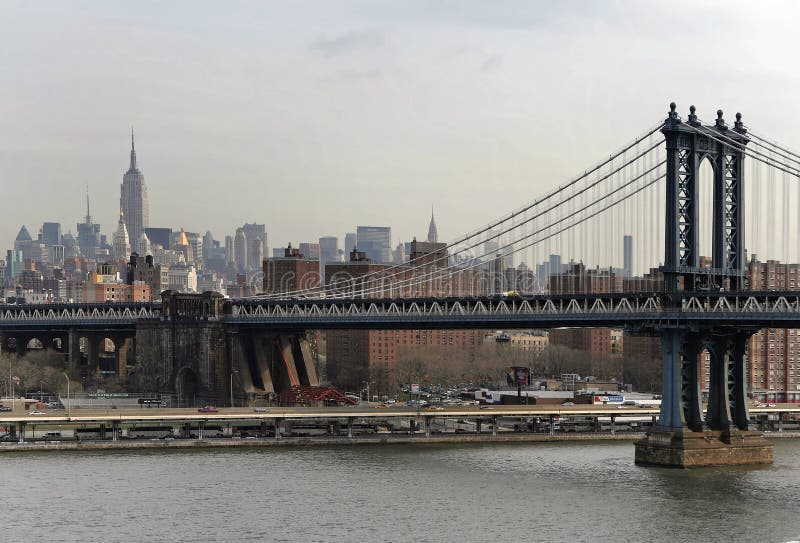 Bridge and the city stock image. Image of bridge, empire - 700727