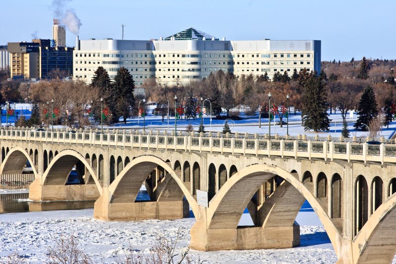 Bridge and City Landscape stock image. Image of city - 12949715