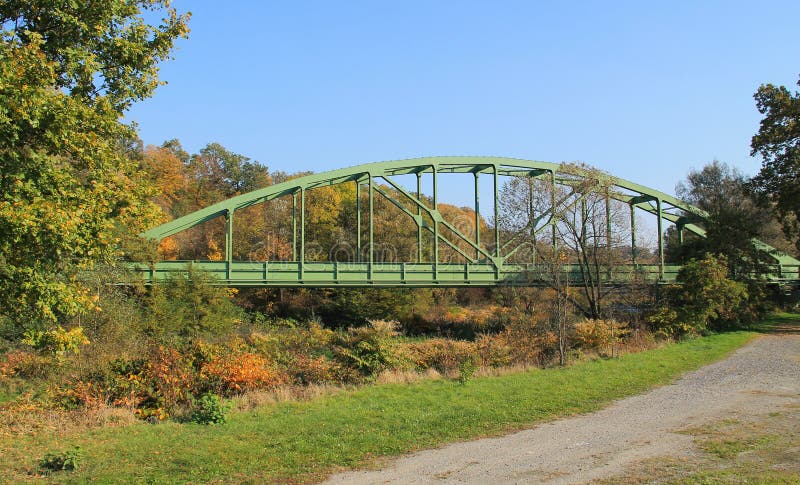 Bridge in the Colorful Forest Stock Image - Image of colorful, bridge ...