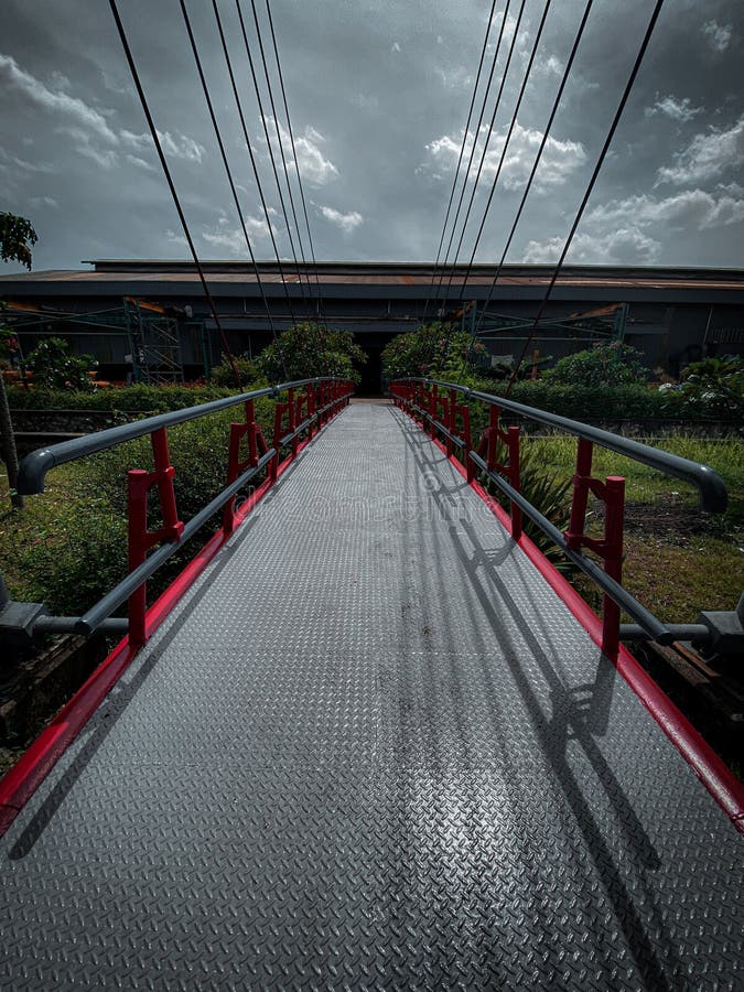 The Bridge stock image. Image of manufacturing, bridge - 202968383