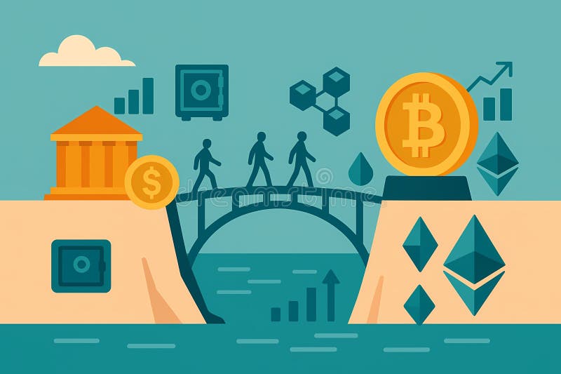 Bridge Connecting Traditional Finance and Cryptocurrency Worlds, AI ...