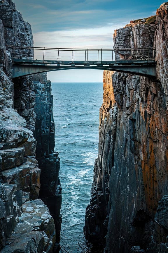 A Bridge Connecting Two Cliffs Representing the Bridging of Gaps and ...
