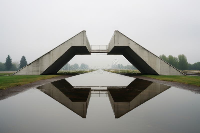 A Bridge Connecting Two Pieces of Divided Land Stock Photo - Image of ...