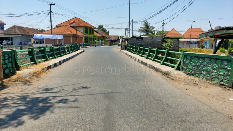 Bridge Connecting Two Villages Stock Photo - Image of river, villages ...