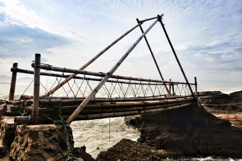 The Bridge that Connects the Road To the Beach Stock Photo - Image of ...