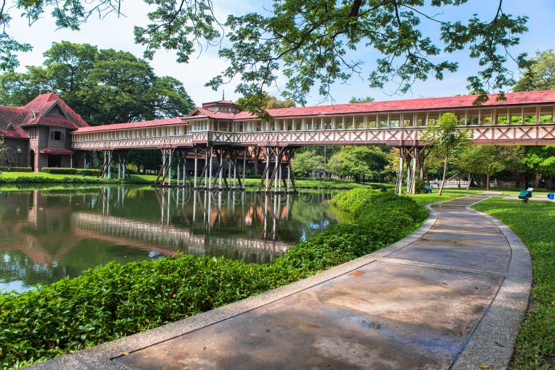 Bridge Construct for Connect Two Building Stock Photo - Image of ...