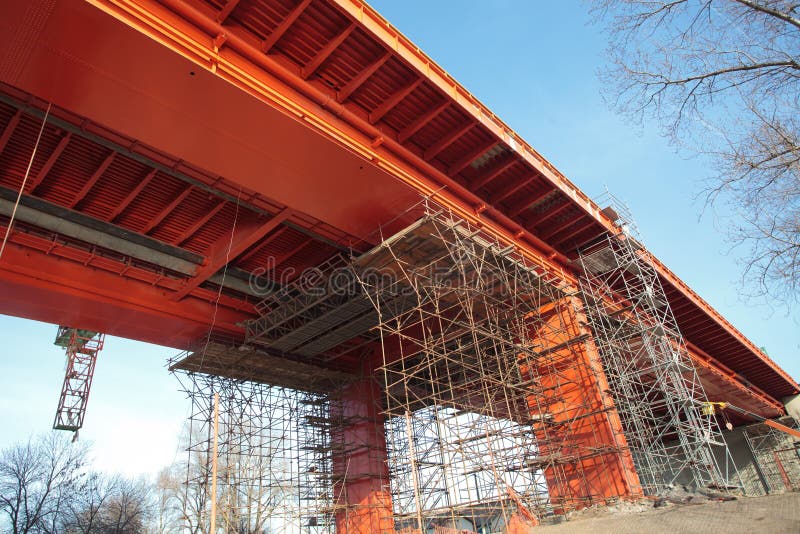 Bridge construction stock image. Image of renovations - 27801979