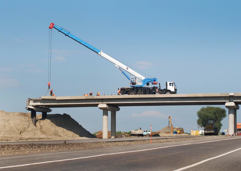 Bridge Construction Worker stock image. Image of architectural - 8861663
